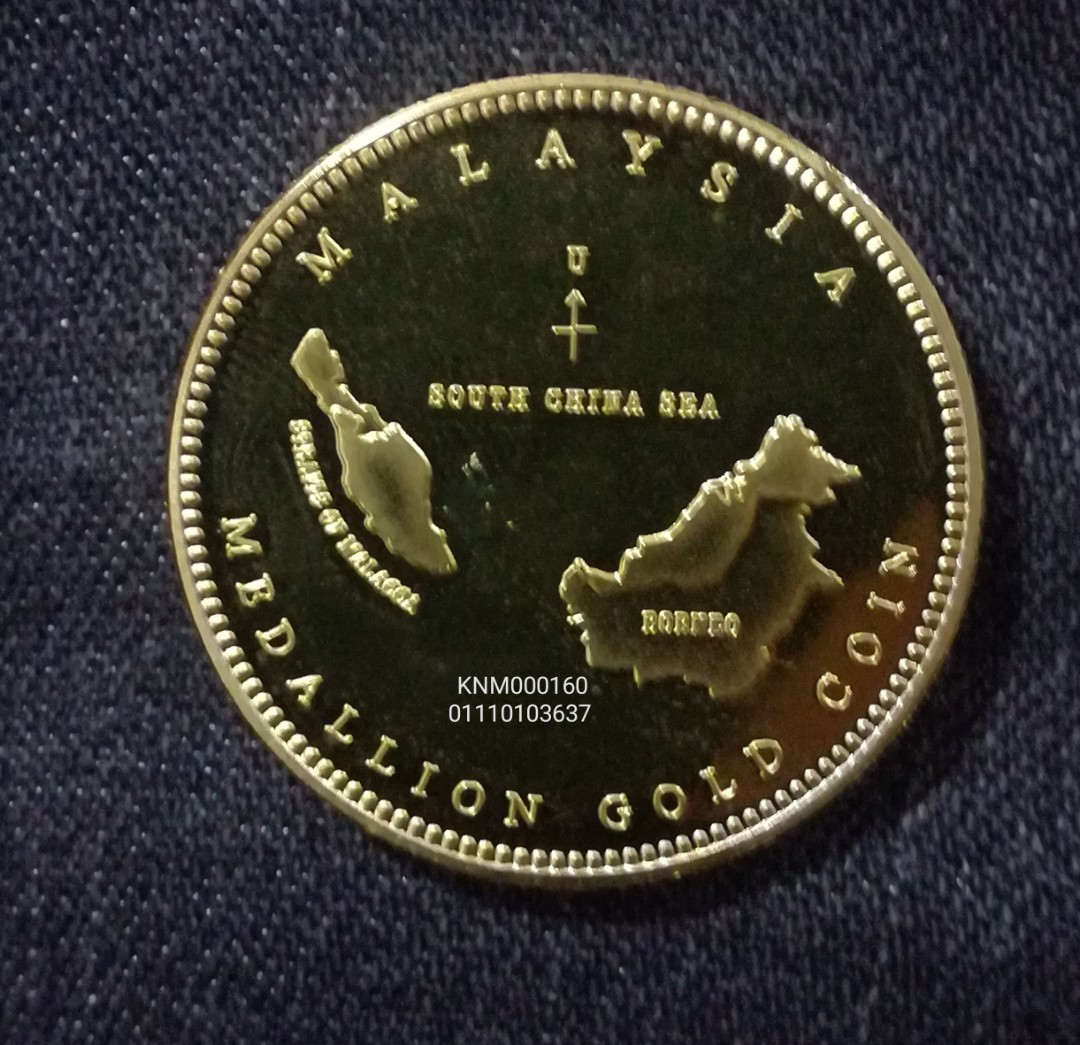 Medallion Gold Coin Malaysia Masjid selat Melaka, Hobbies & Toys ...