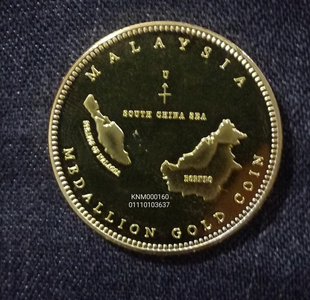 Medallion Gold Coin Malaysia Masjid selat Melaka, Hobbies & Toys ...