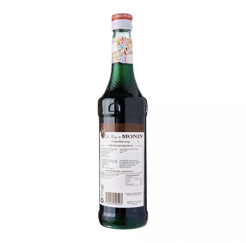 Monin green mint syrup, Food & Drinks, Beverages on Carousell