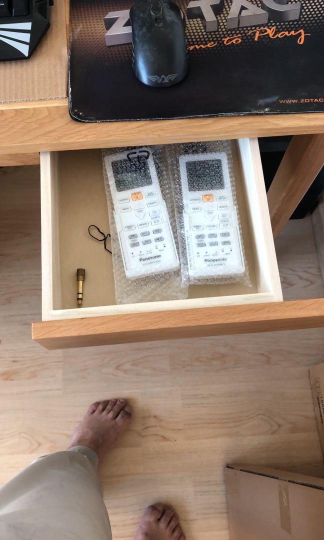 MUJI Oak Desk with drawers, Furniture, Tables & Chairs on Carousell