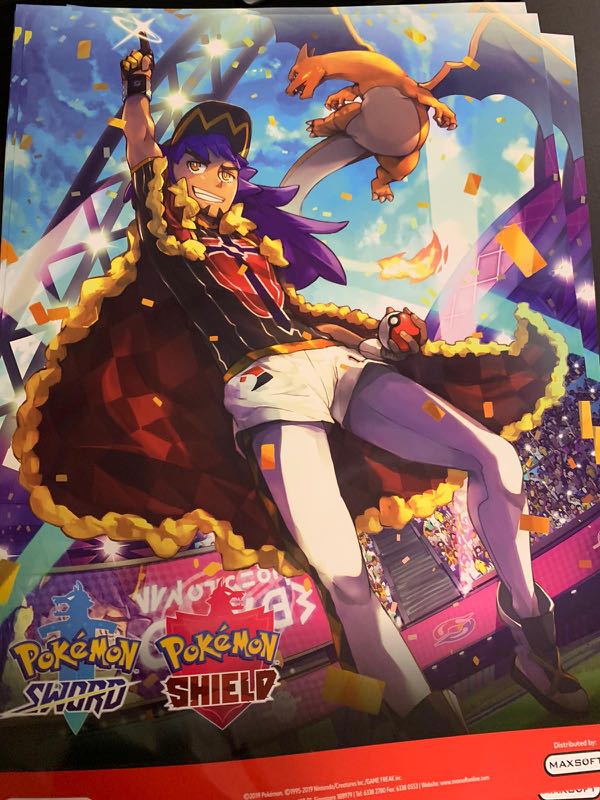 Pokémon switch sword and shield poster, Hobbies & Toys, Toys & Games on ...