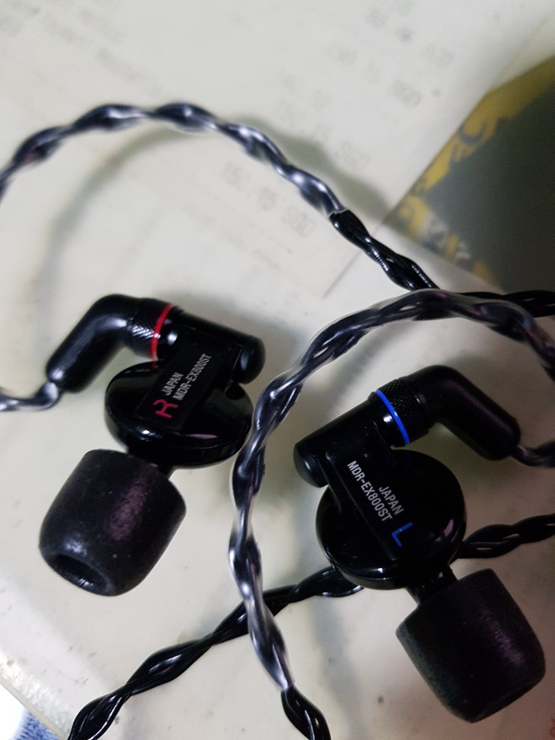 Sony MDR-7550 / MDR-EX800ST with upgraded cables, Audio, Headphones ...