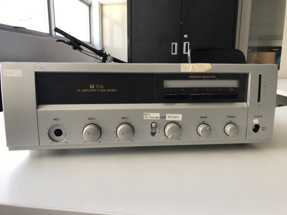 TOA PA Amplifier A-1500, Audio, Other Audio Equipment on Carousell