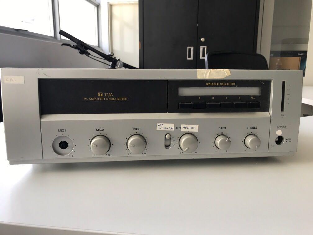 TOA PA Amplifier A-1500, Audio, Other Audio Equipment on Carousell