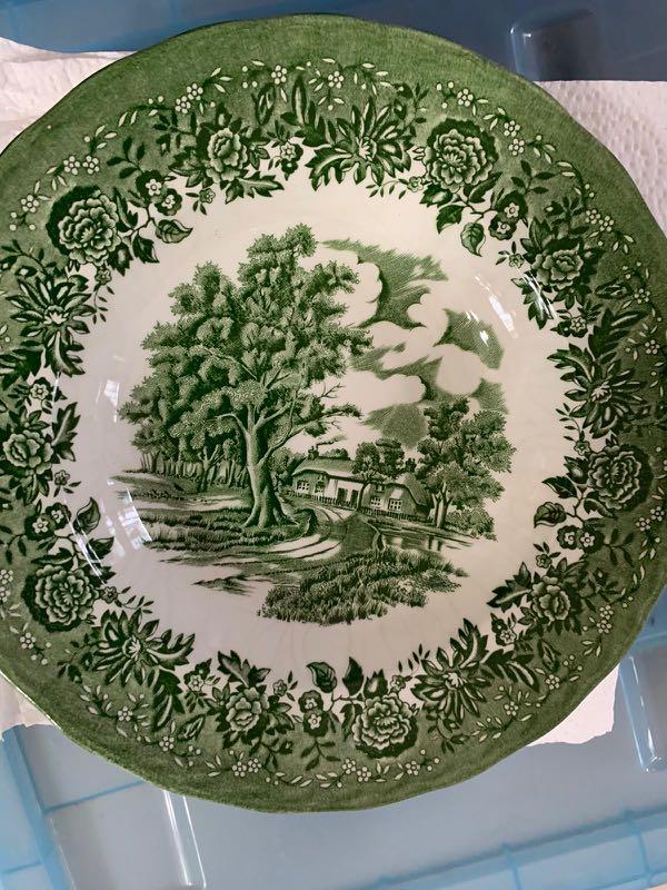 Vintage Staffordshire England plates, Furniture & Home Living ...