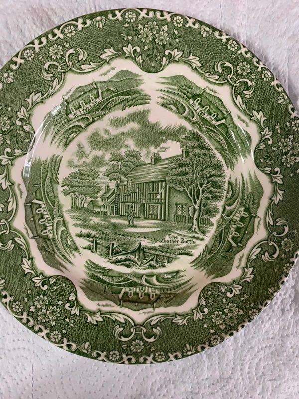 Vintage Staffordshire England plates, Furniture & Home Living ...