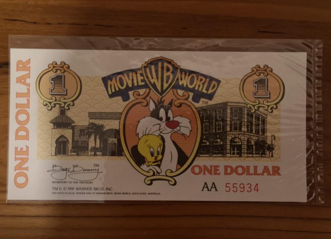 Vintage Warner Brothers Movie World Money, Vintage & Collectibles ...