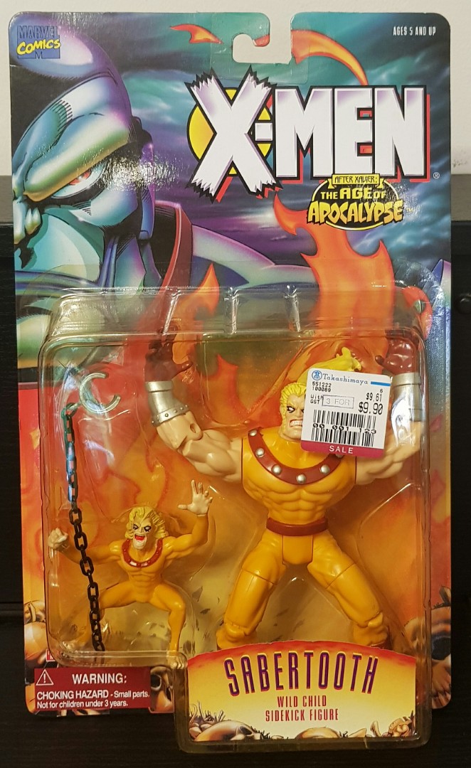 age of apocalypse sabretooth wild child marvel action figure figures ...