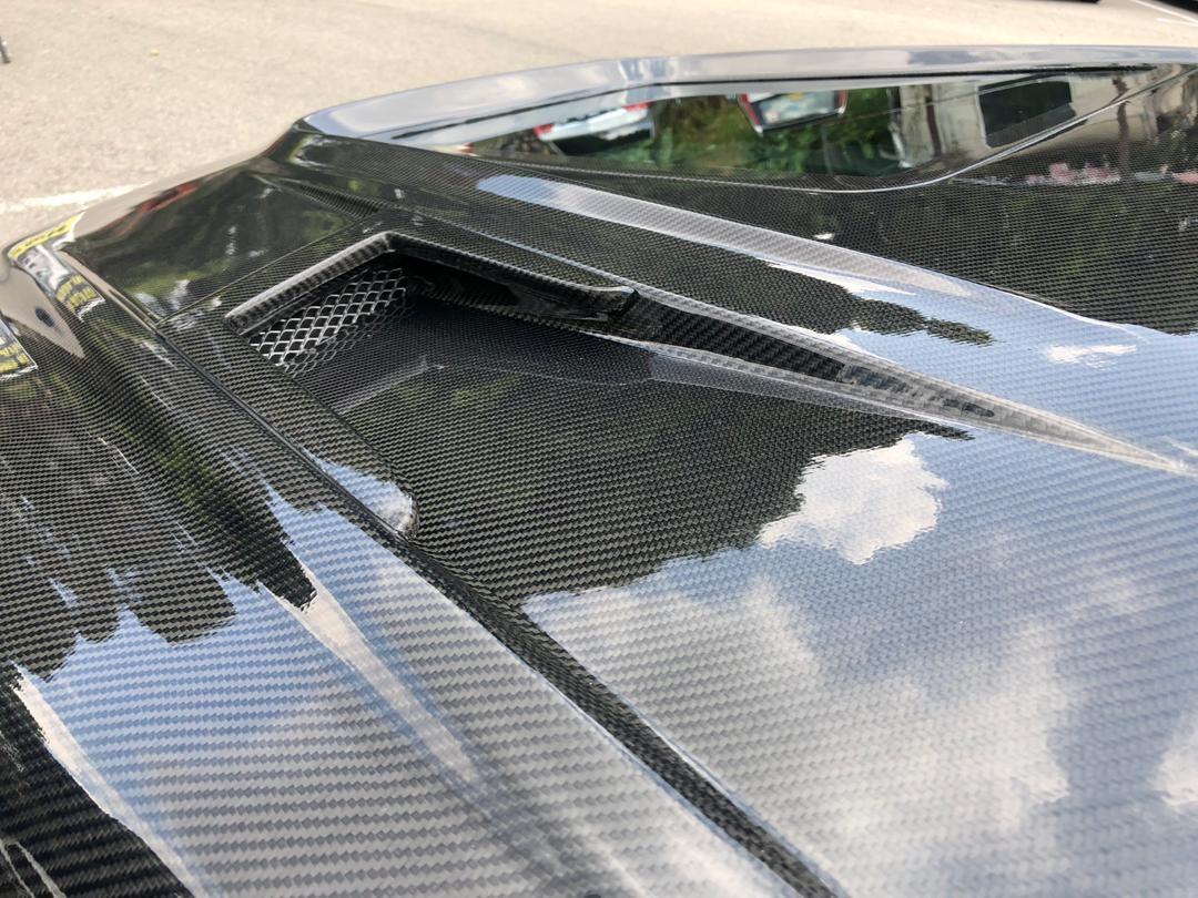 Carbon Fibre Transparent Bonnet for W204, Car Accessories, Accessories ...