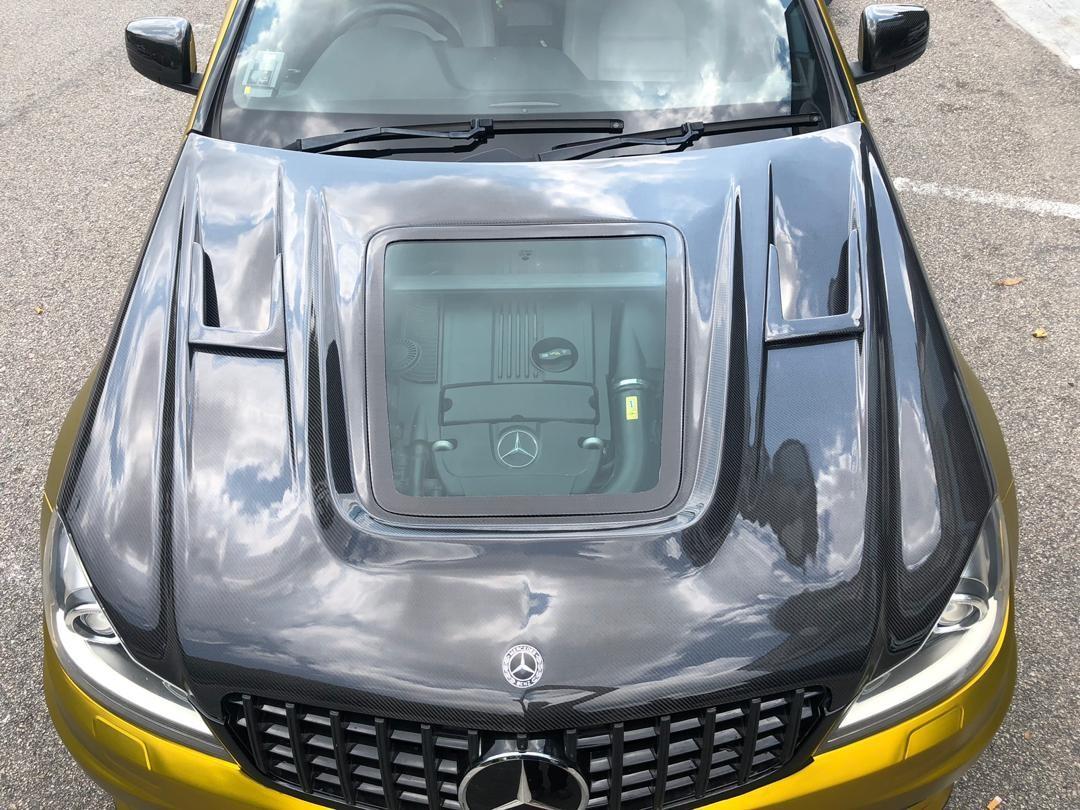 Carbon Fibre Transparent Bonnet for W204, Car Accessories, Accessories ...