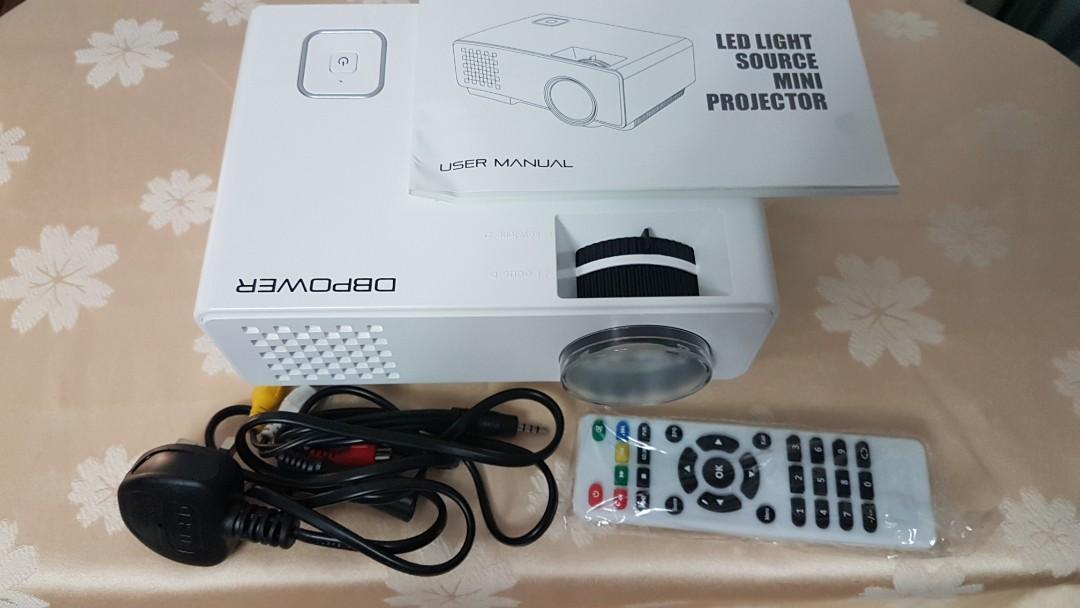 Dbpower Mini Pojector, TV & Home Appliances, TV & Entertainment ...
