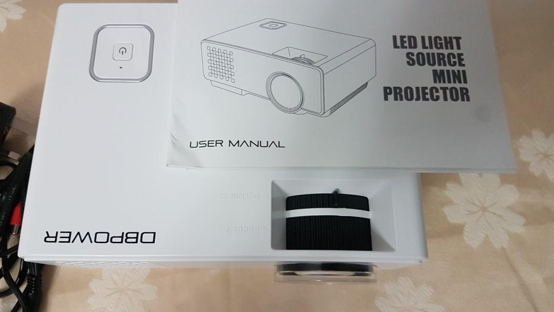 Dbpower Mini Pojector, TV & Home Appliances, TV & Entertainment ...