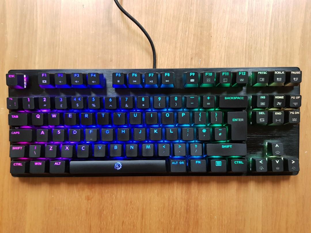 Drevo Tyrfing V2 88 Key RGB Mechanical Keyboard, Computers & Tech ...