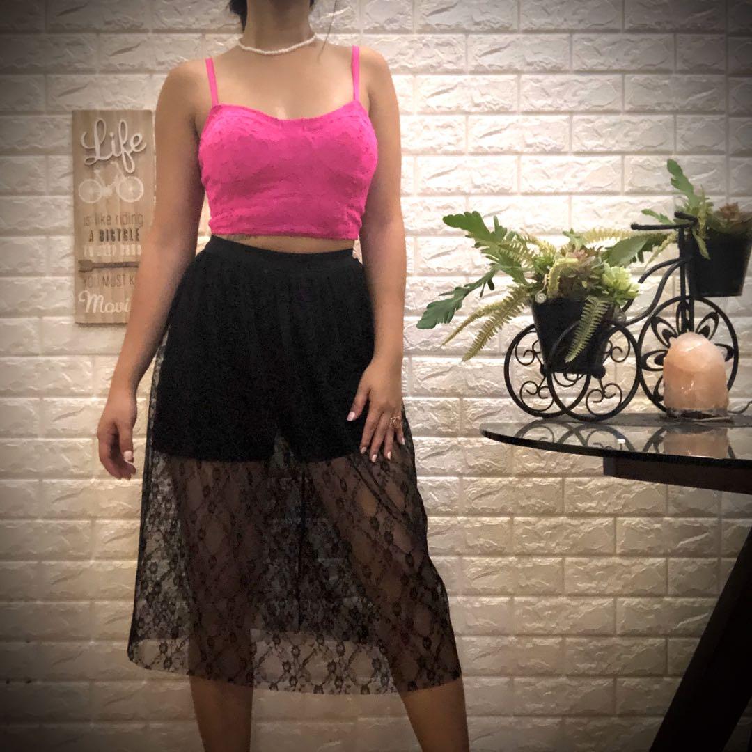 Lace Skirts/ See Through (inner shorts & too NOT included), Women's ...