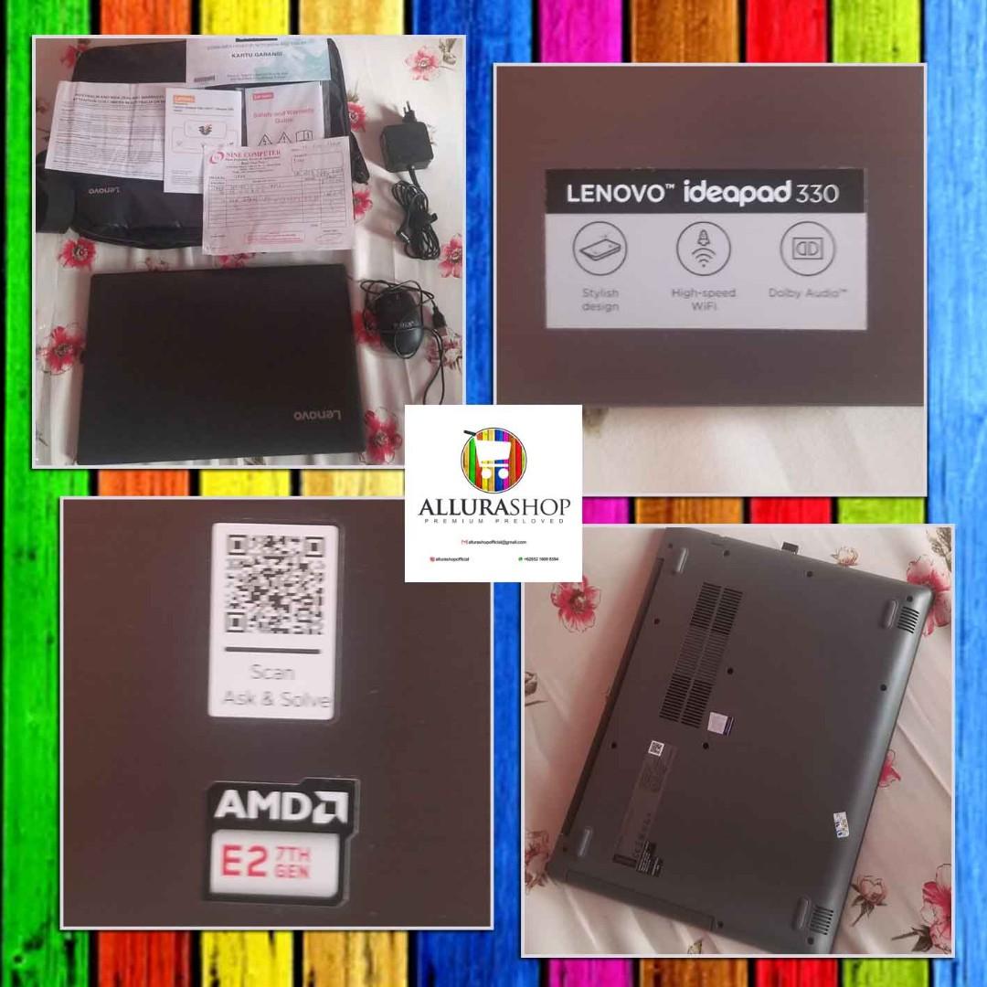 Lenovo Ideapad 330 14 Ast Amd E2 9000 7th Gen 4Gb 500Gb, Elektronik ...