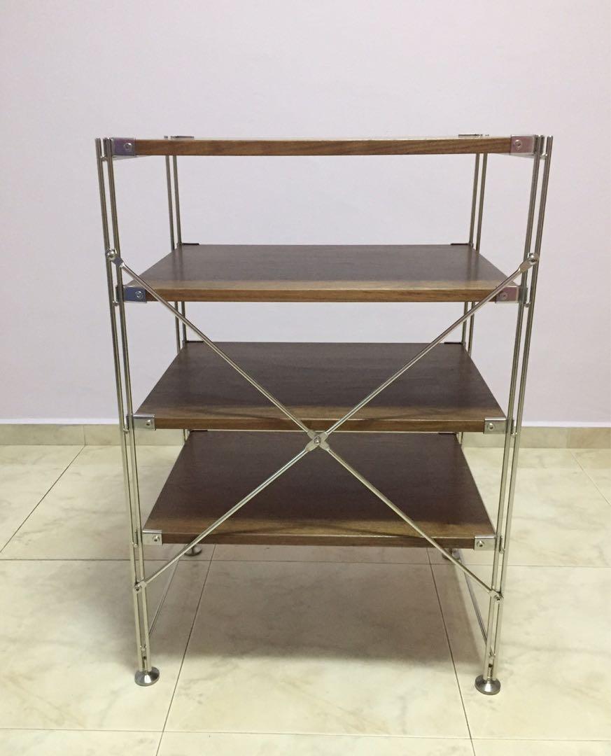 Muji SUS walnut shelf set, Furniture & Home Living, Furniture, Shelves ...