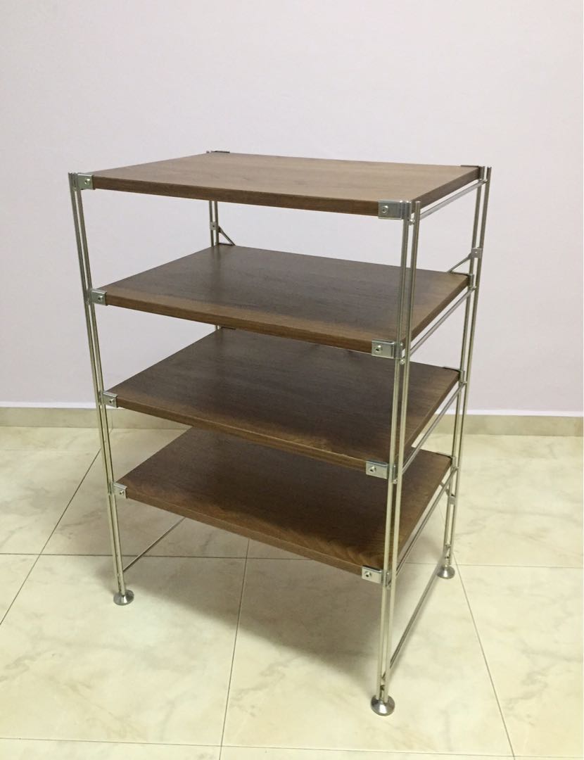 Muji SUS walnut shelf set, Furniture & Home Living, Furniture, Shelves ...