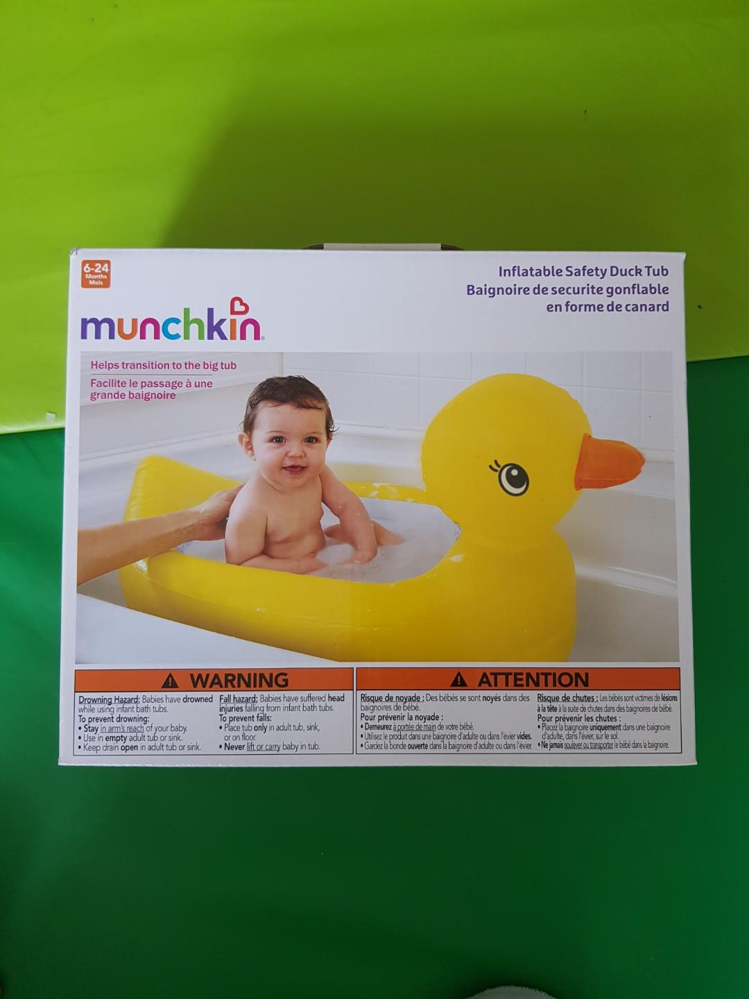 Munchkin Inflatable Safety Duck Tub, Babies & Kids, Nursing & Feeding ...