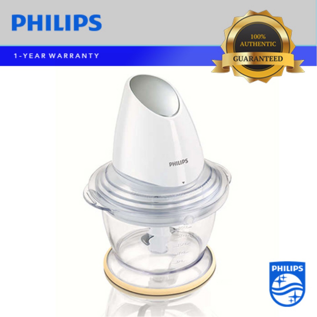 Philips Viva Collection Two Blade Chopper HR1396, TV & Home Appliances ...