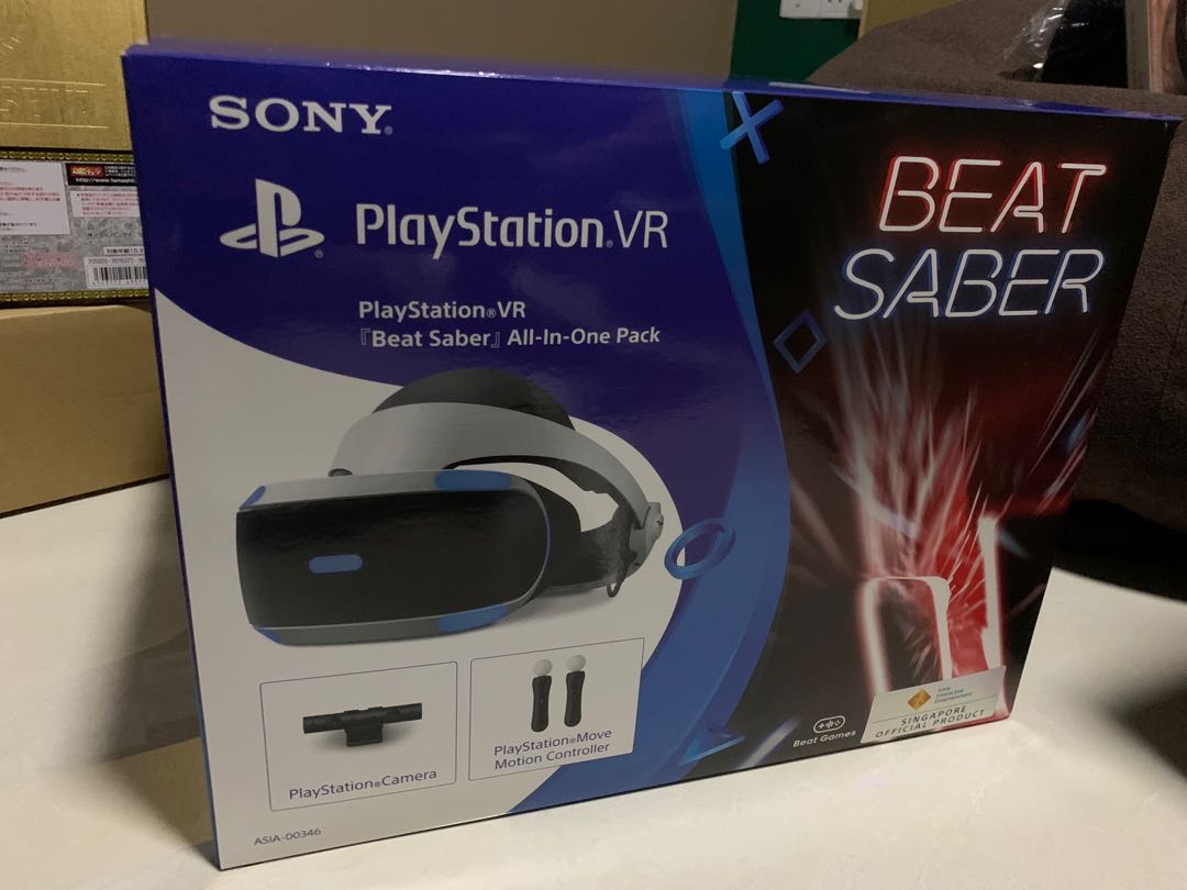 Playstation VR with Playstation move set, Video Gaming, Video Game ...