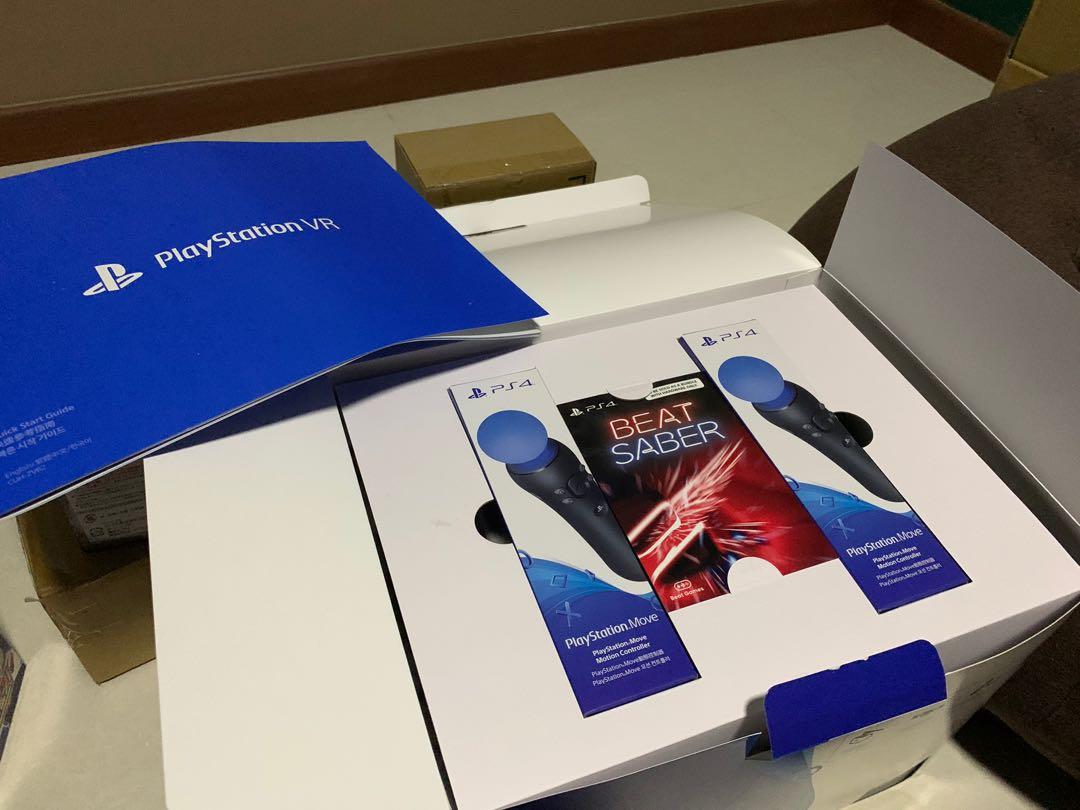 Playstation VR with Playstation move set, Video Gaming, Video Game ...