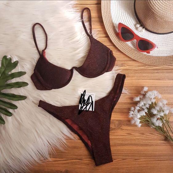 Sparkling red bikini, Women's Fashion, Swimwear, Bikinis & Swimsuits on ...