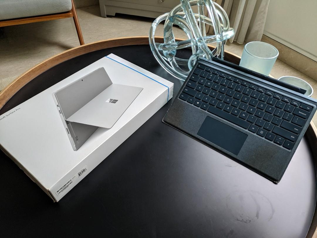 Box set Surface Pro 4 i5 8gb RAM 256gb SSD with low battery cycle count ...