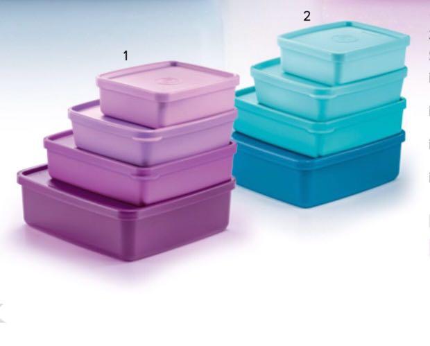 Tupperware square away set (4), Furniture & Home Living, Kitchenware ...