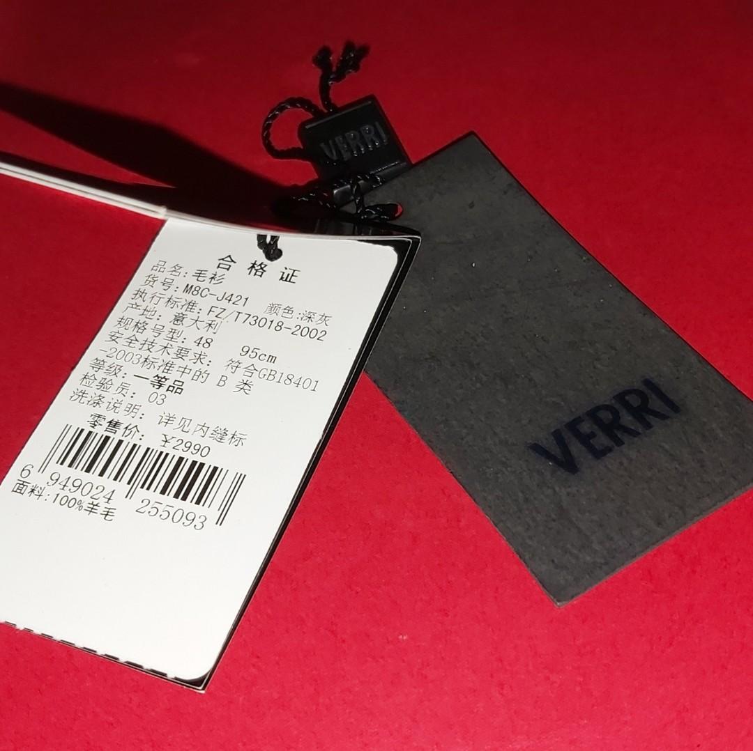 VERRI Italy 100% Wool, Luxury, Apparel on Carousell