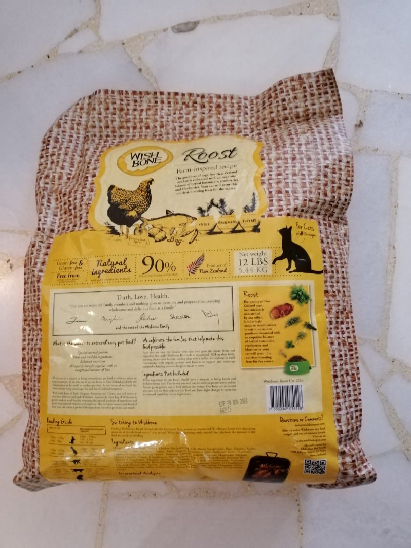 Wishbone Cat Dry Food Chicken 5.4 kg, Pet Supplies, Pet Food on Carousell