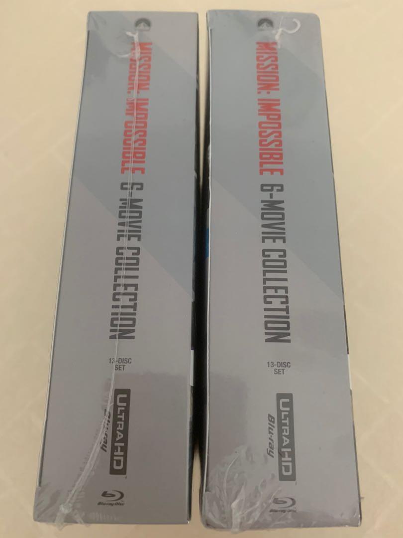 2 Sets of Mission: Impossible 6 Movie Collection (4K Ultra Blu Ray ...