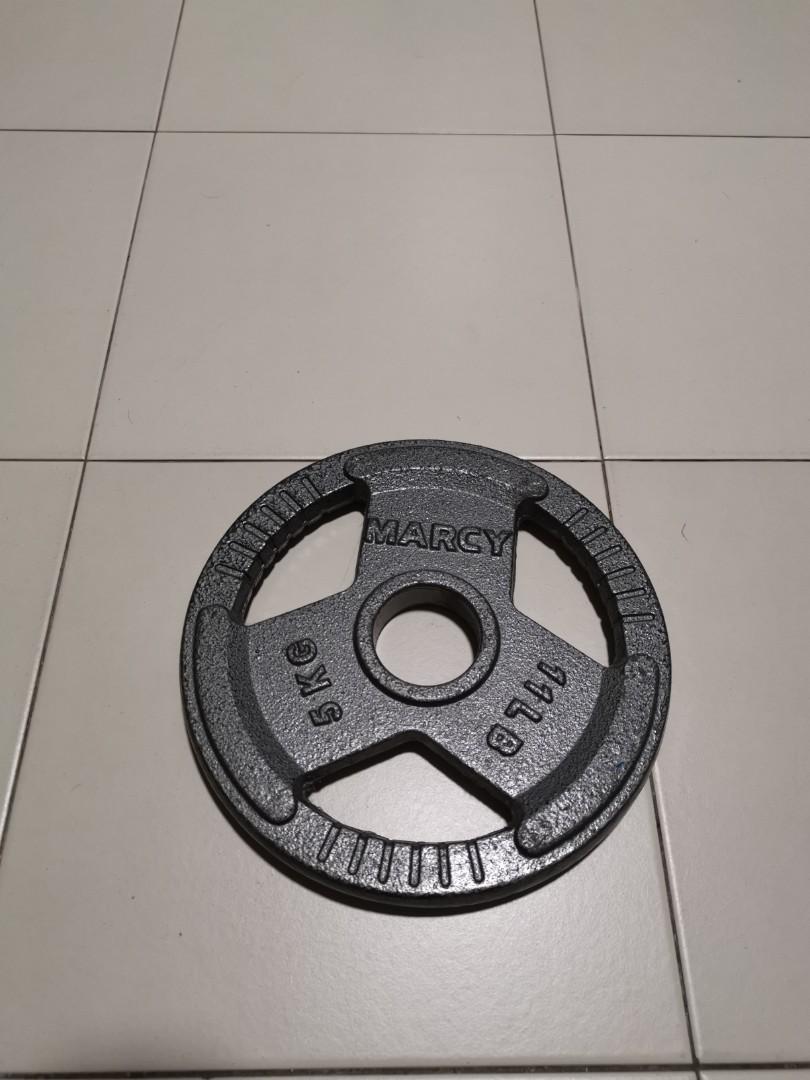 5KG Marcy weight plate for Olympic bar, Sports Equipment, Exercise ...