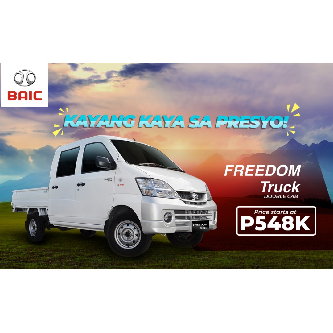 BAIC Freedom Utility Vehicle 5 Seater Double Cab Dropside, Cars for ...