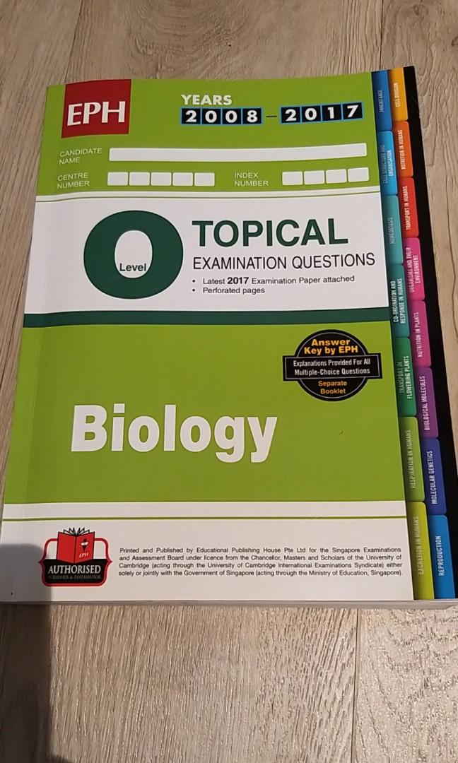 Biology O Level Topical Examination Questions, Hobbies & Toys, Books ...