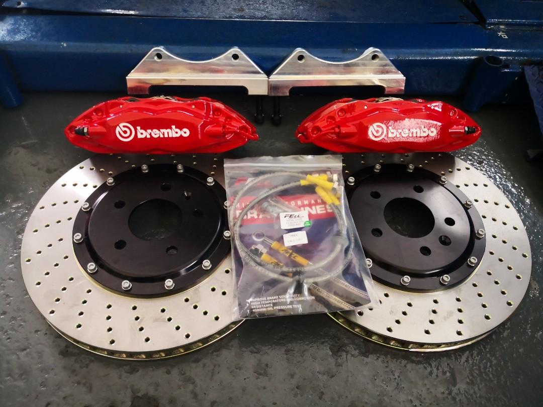 Refurbished Brembo F50 tesla brake kit for honda civic , accord ...