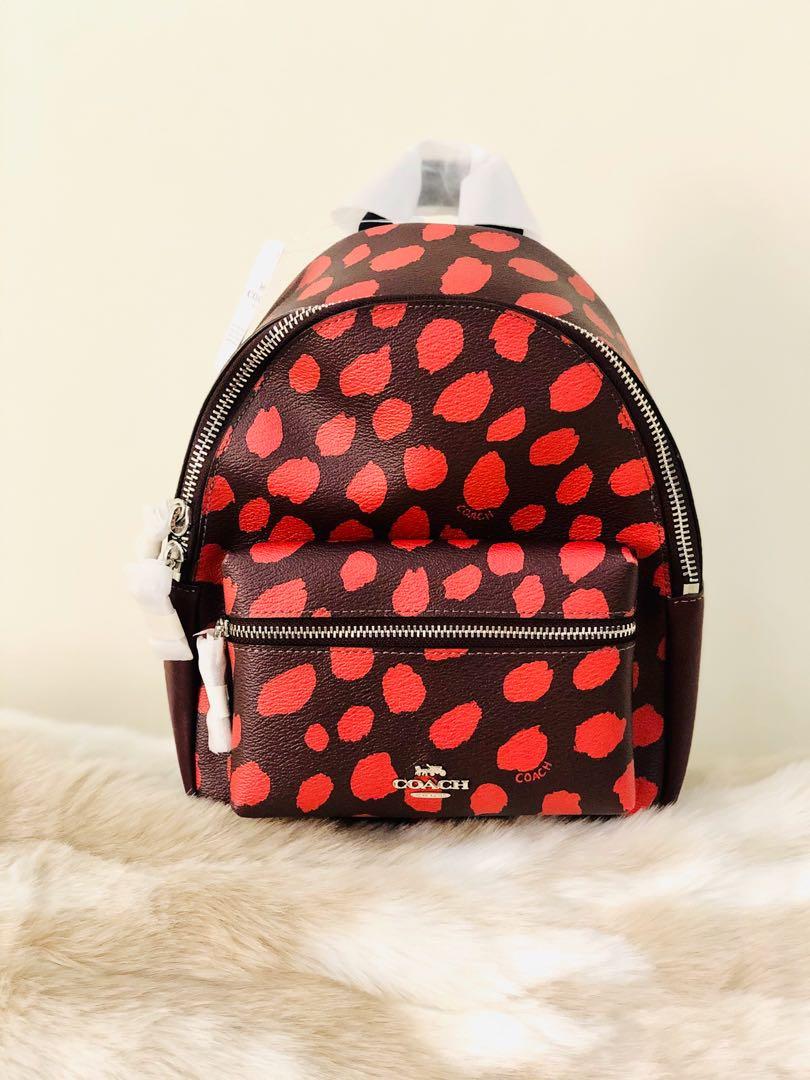 Coach Mini Charlie Backpack, Women's Fashion, Bags & Wallets, Backpacks ...