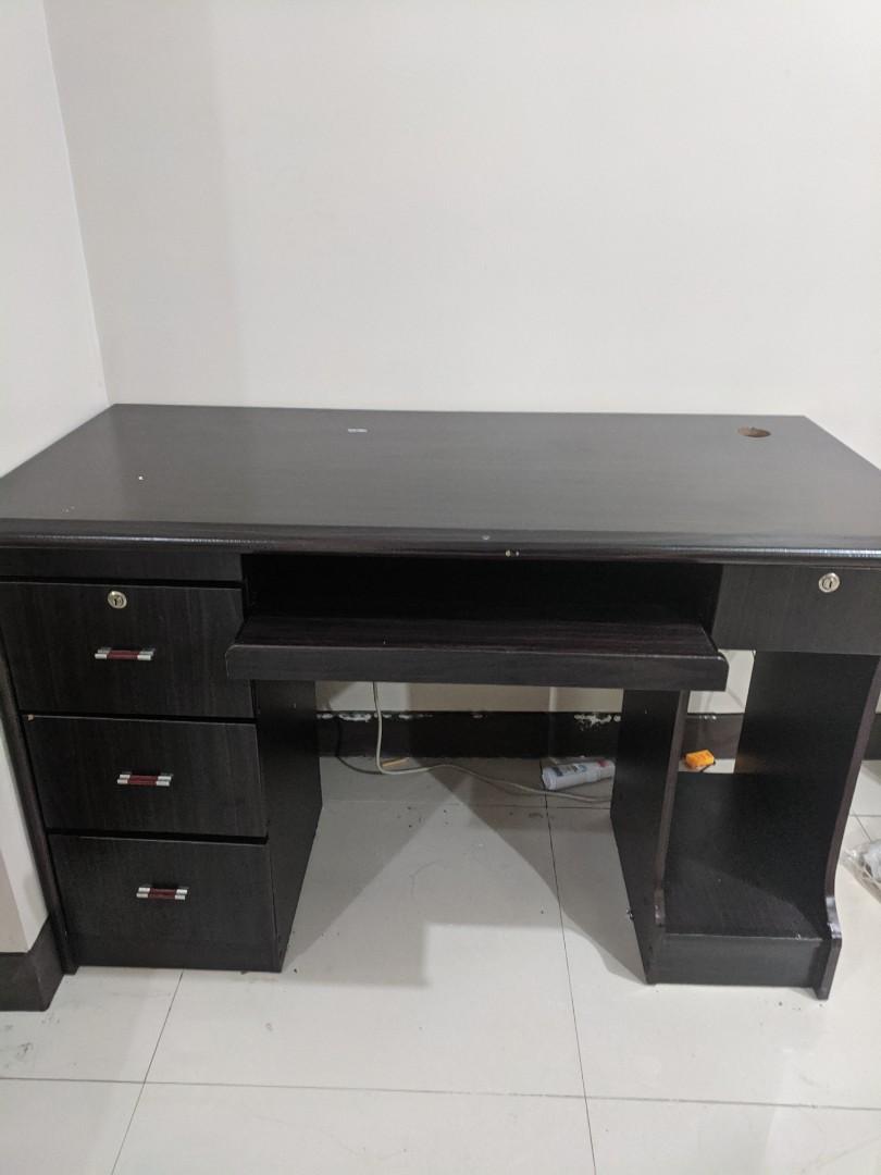 Computer table and chair, Furniture & Home Living, Furniture, Tables ...