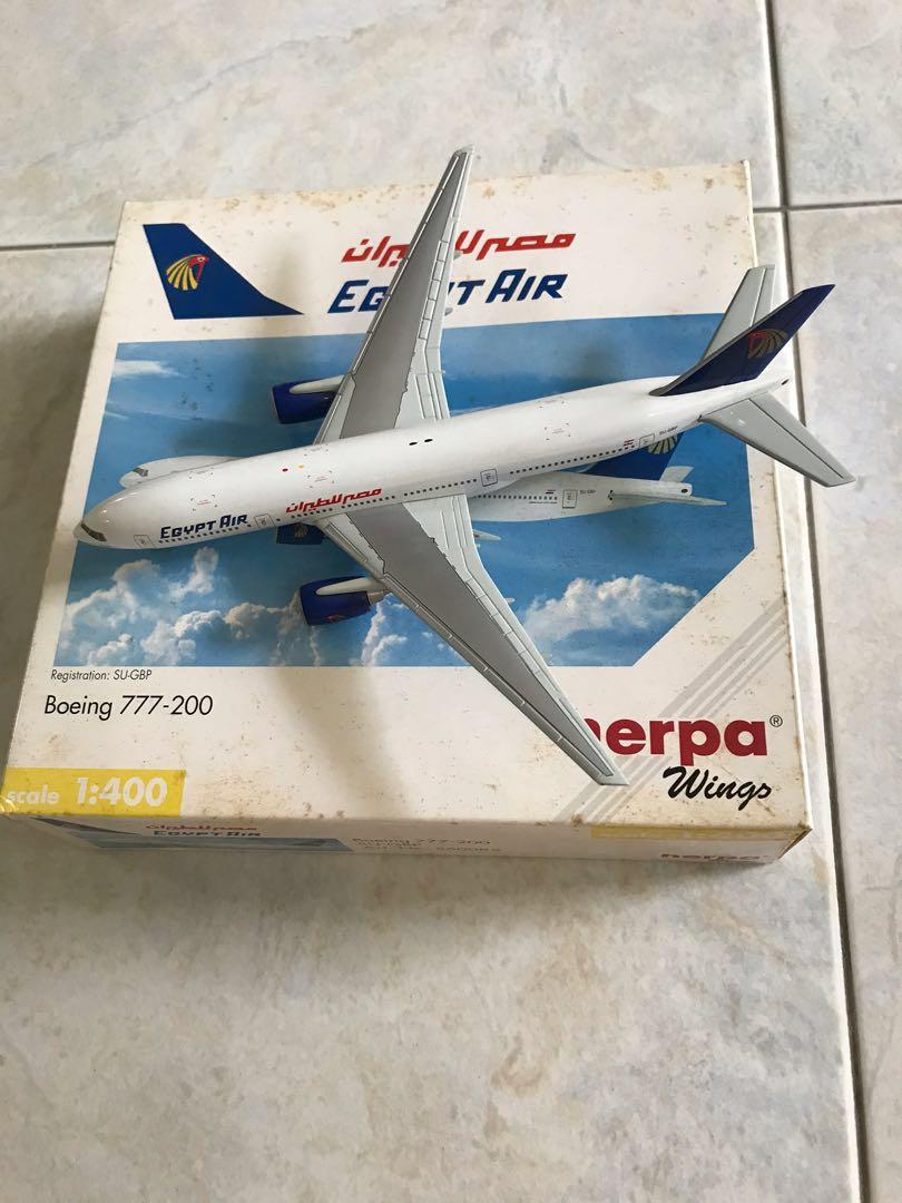 Diecast aircraft model B777-200 Egypt air, Hobbies & Toys, Memorabilia ...