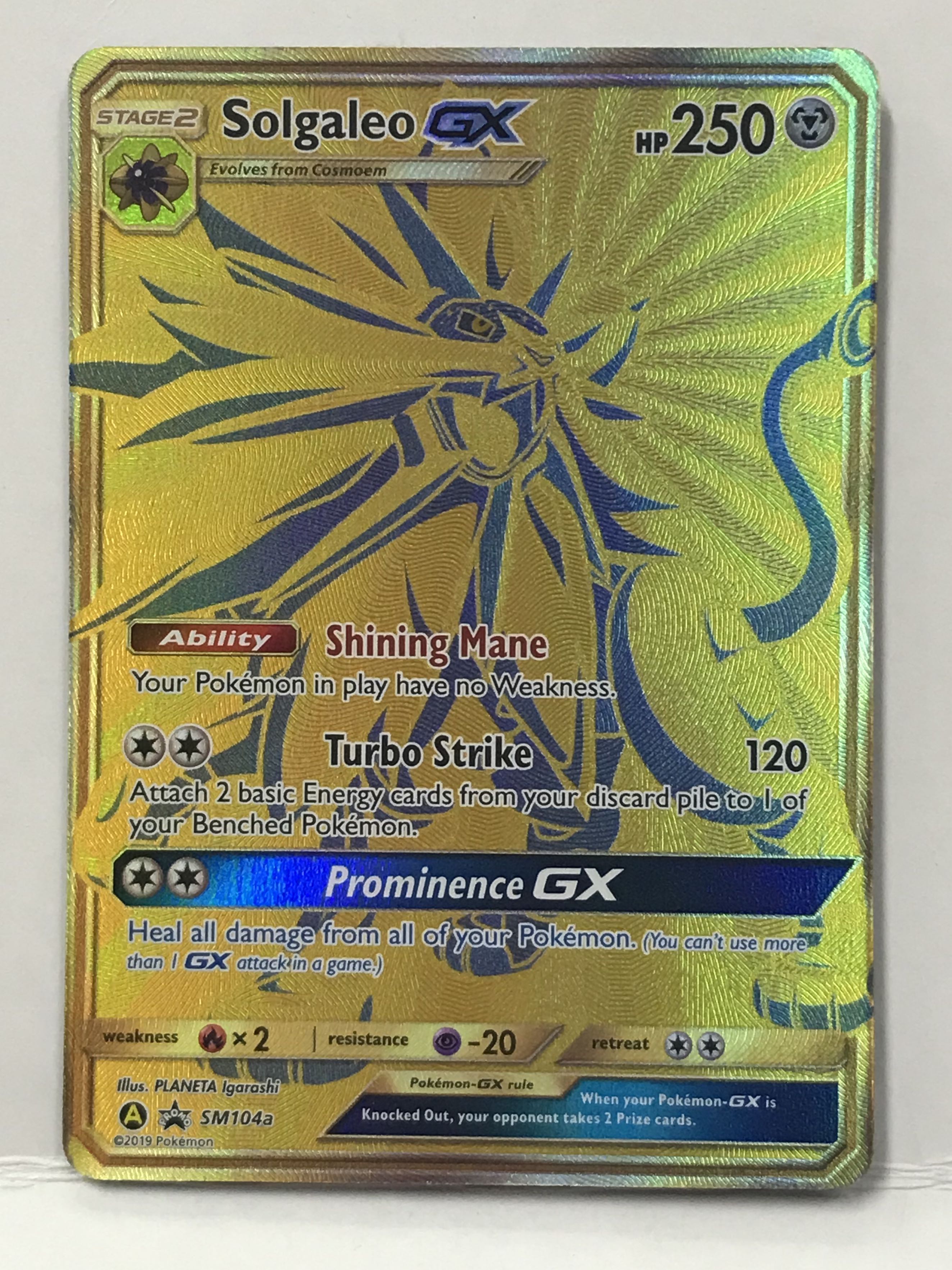(Eng) Pokemon Card Solgaleo GX - SM104a - Promo, Hobbies & Toys, Toys ...