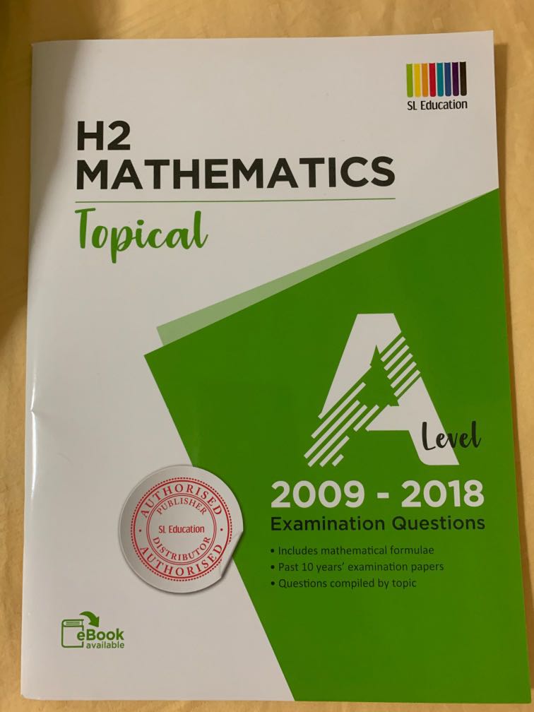 GCE A-Level Topical H2 Math TYS 2009-2018, Hobbies & Toys, Books ...