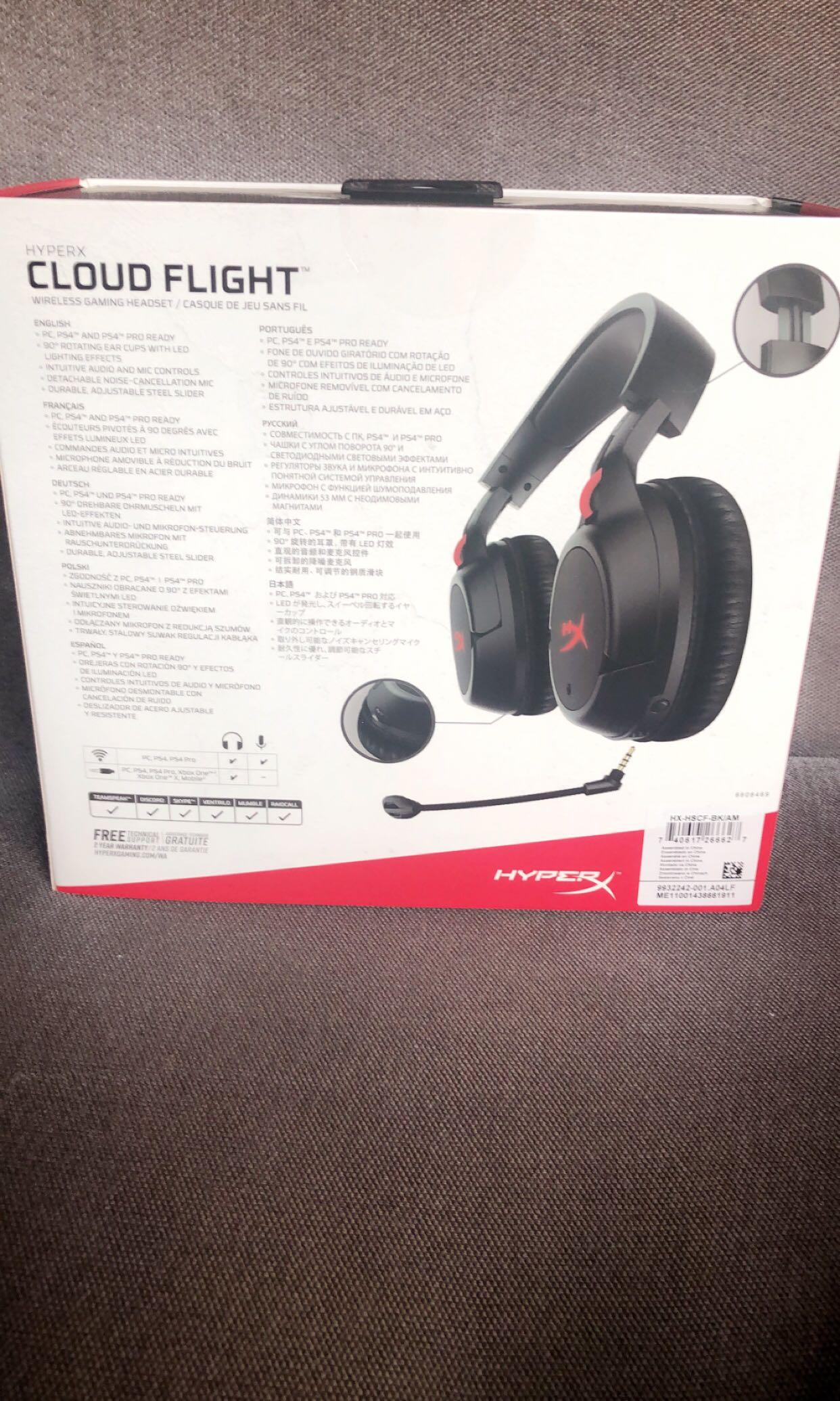 HyperX Cloud Flight Wireless, Electronics, Audio on Carousell