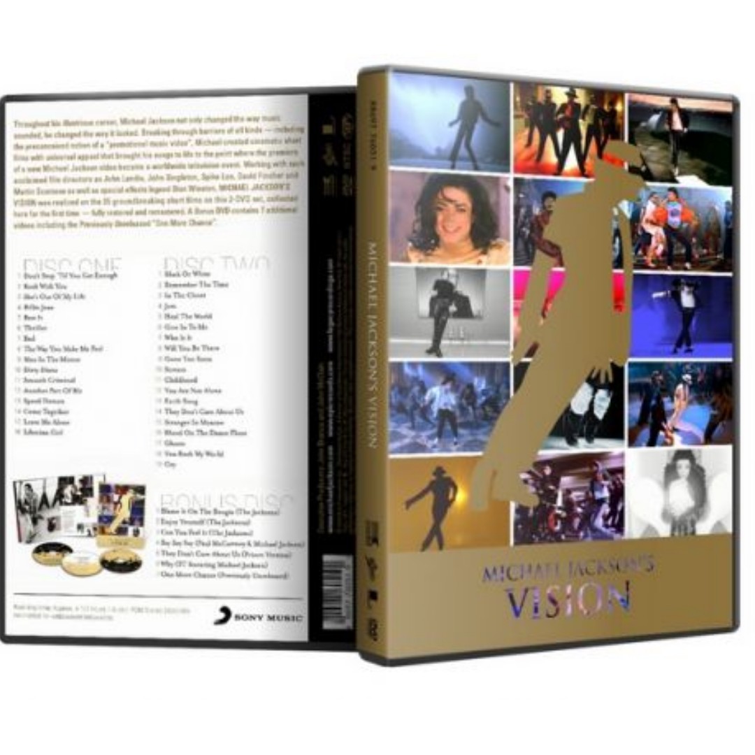 Michael Jackson Vision 絕版 3 DVD Box Set, 興趣及遊戲, 收藏品及紀念品, 明星周邊 - Carousell