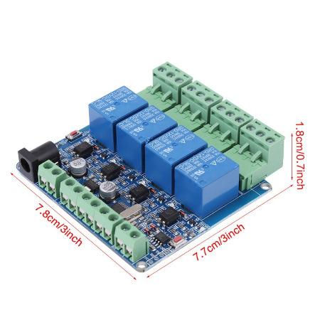 Modbus RTU 4 Channel Relay Module 4CH Input Optocoupler Isolation RS485 MCU, Computers & Tech ...
