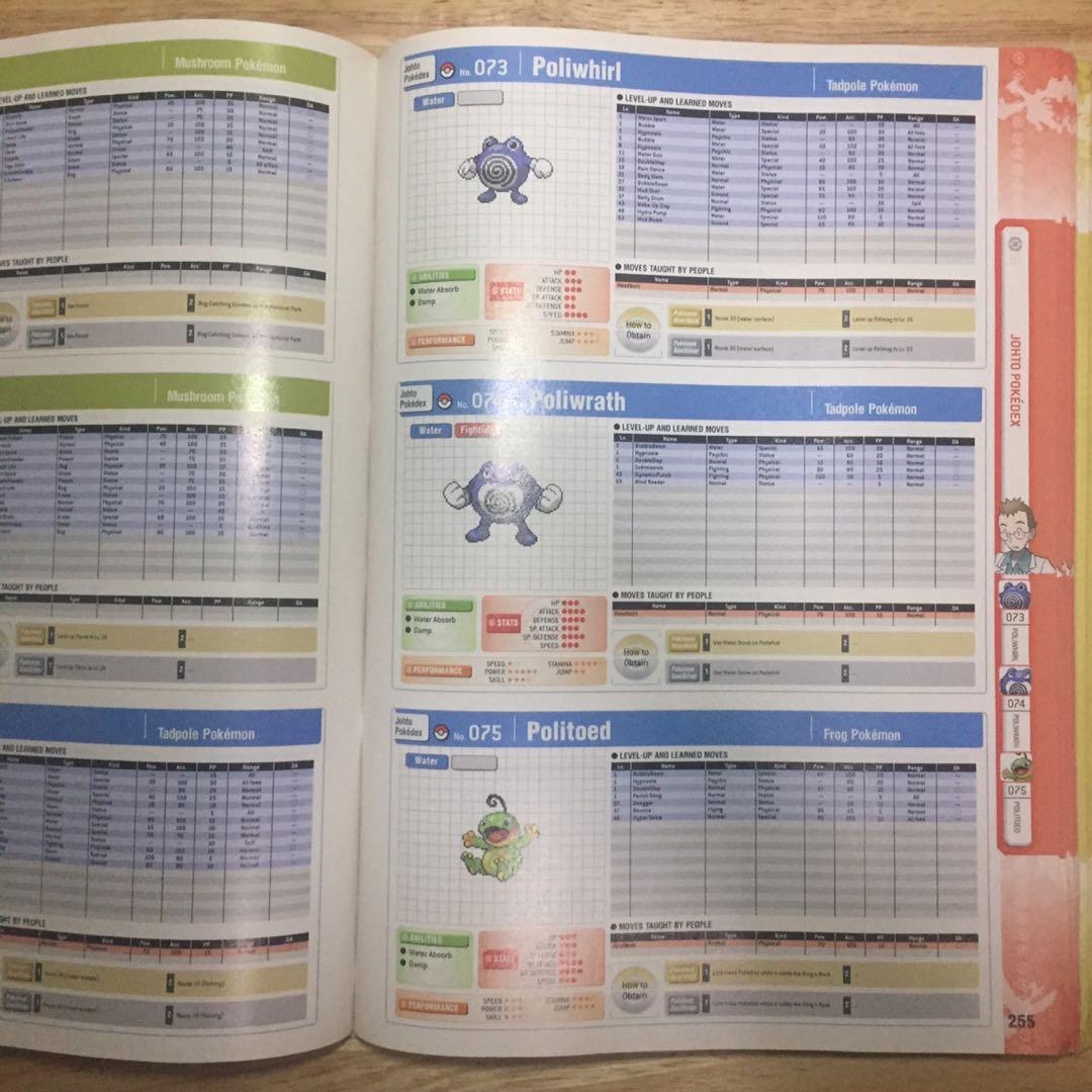 Pokemon HeartGold & SoulSilver Vol.1 Official Johto Guide & Pokedex ...