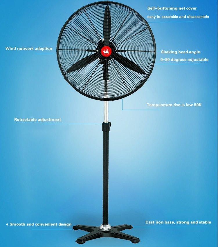 Powerful 750 Horn Fan Industrial Electric Fan High Power Stand Fan ...