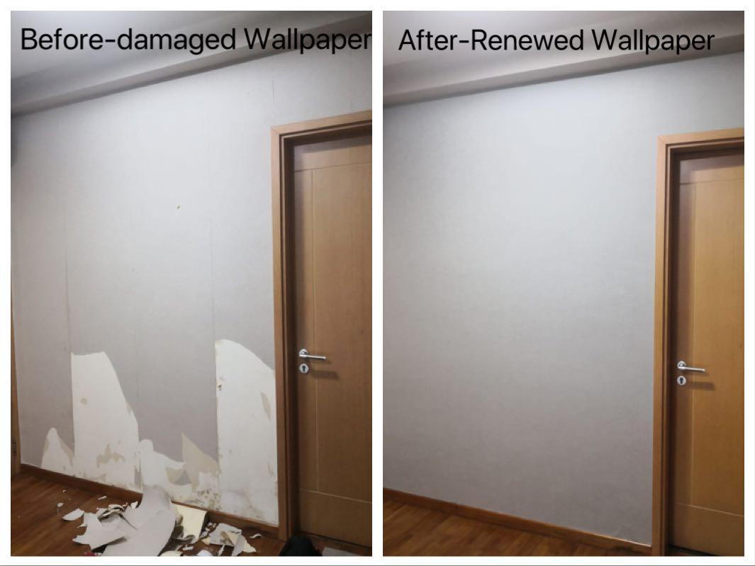 8-REPAIR, RESTORE AND REINSTATE (Renew damaged wallpaper) HDB, Condo ...