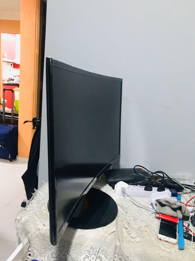 Samsung 27 Slim Curved Monitor C27f390fhe, Computers & Tech, Parts ...