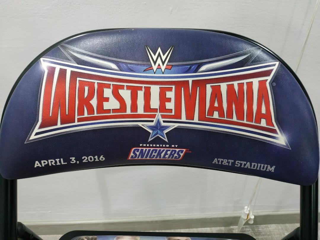 WWE WrestleMania ringside chair, Furniture & Home Living, Furniture ...