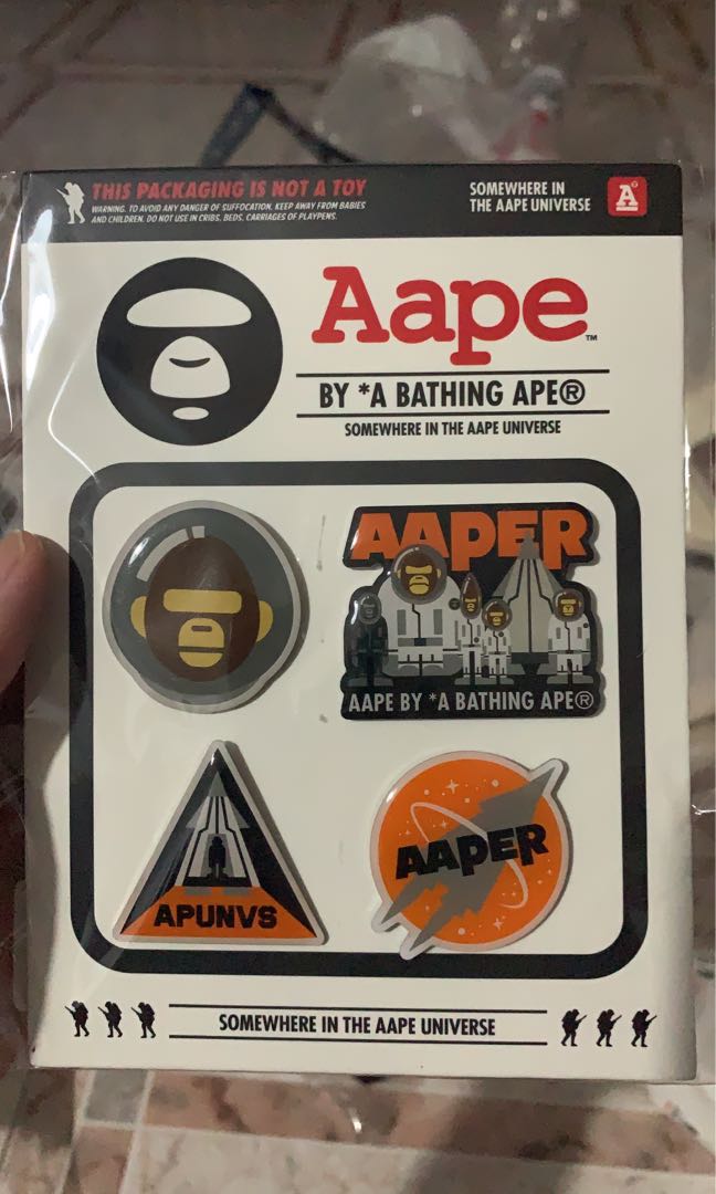 Aape pin badge pack, Everything Else on Carousell
