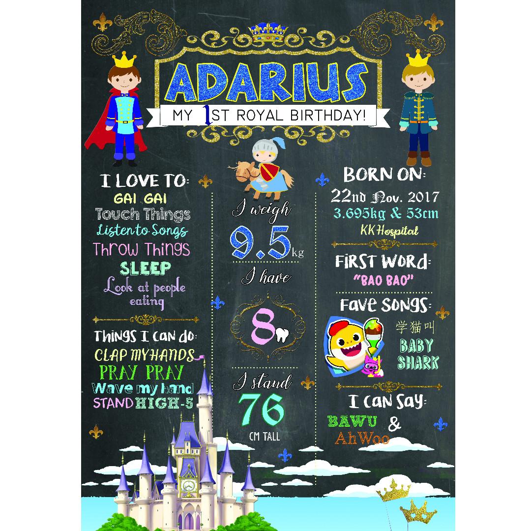 Birthday/Memory Board - Design & Layout Only, Babies & Kids, Going Out ...